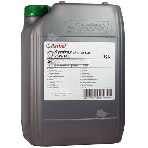 Castrol Transmax Limited Slip LL 75W-140 20L